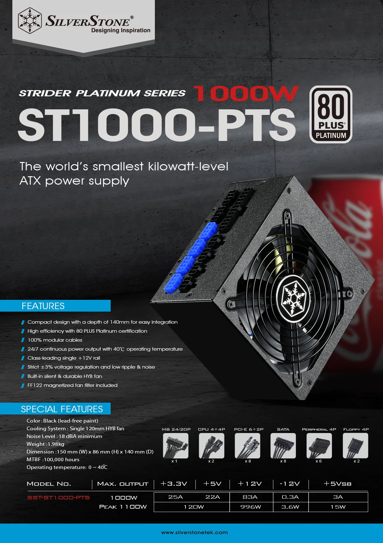 SilverStone Strider Platinum 1000W (ST1000-PTS) Power Supply Review