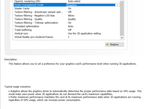 NVIDIA GeForce Driver Power Mode Settings Compared - Page 2 of 11
