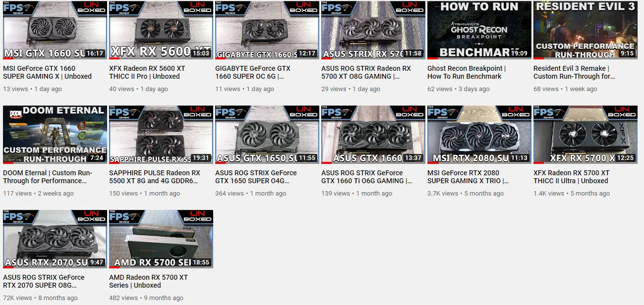 The FPS Review Unboxes a Few Video Cards