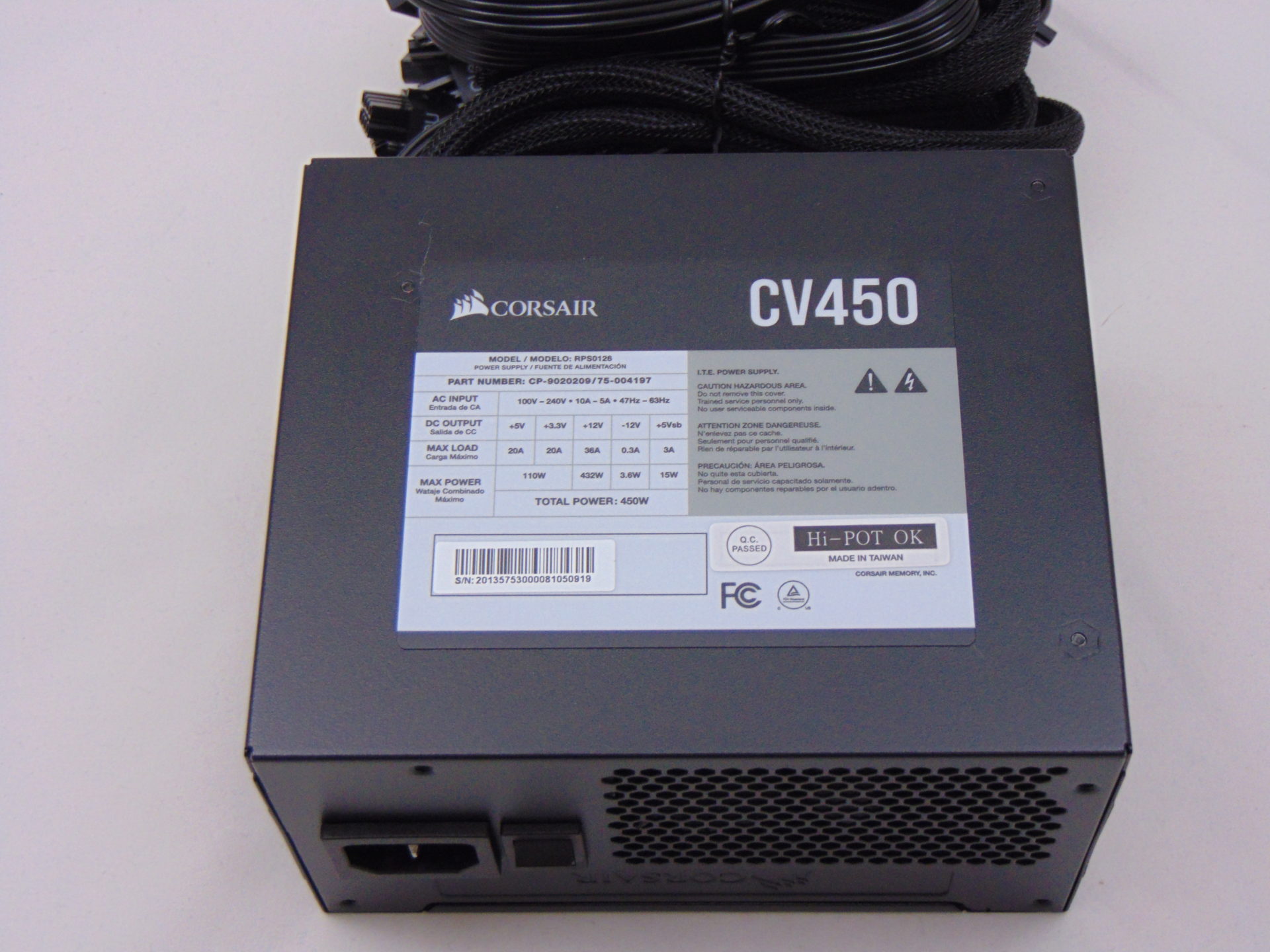 Corsair CV450 450W Power Supply Review - Page 3 of 7 - The FPS Review