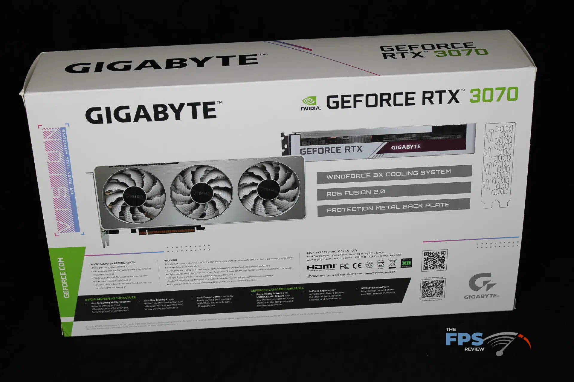 GIGABYTE GeForce RTX 3070 VISION OC Video Card Review