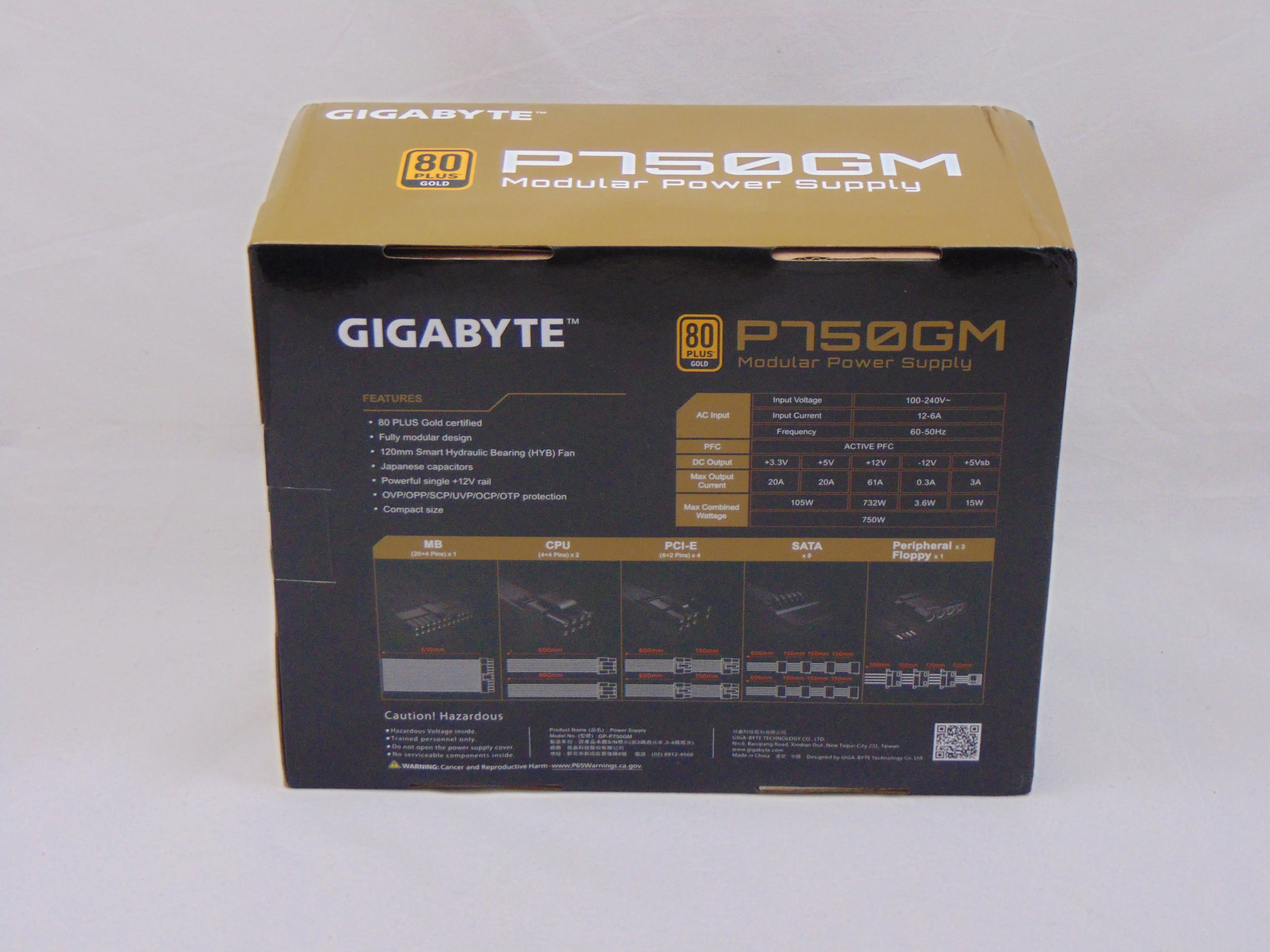 GIGABYTE P750GM 750W Power Supply Review - Page 2 of 7