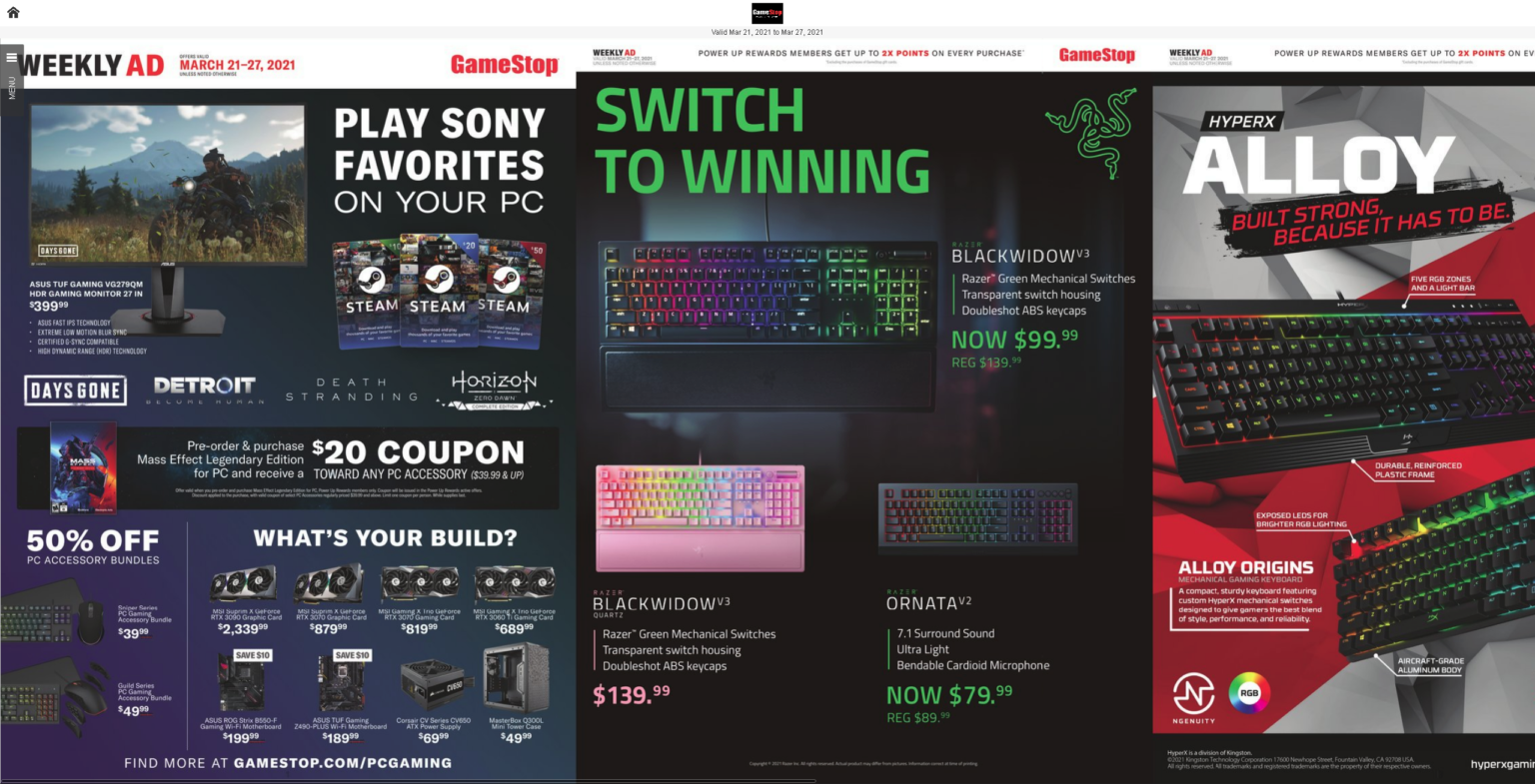 GameStop Begins Selling NVIDIA GeForce Graphics Cards and Other PC ...