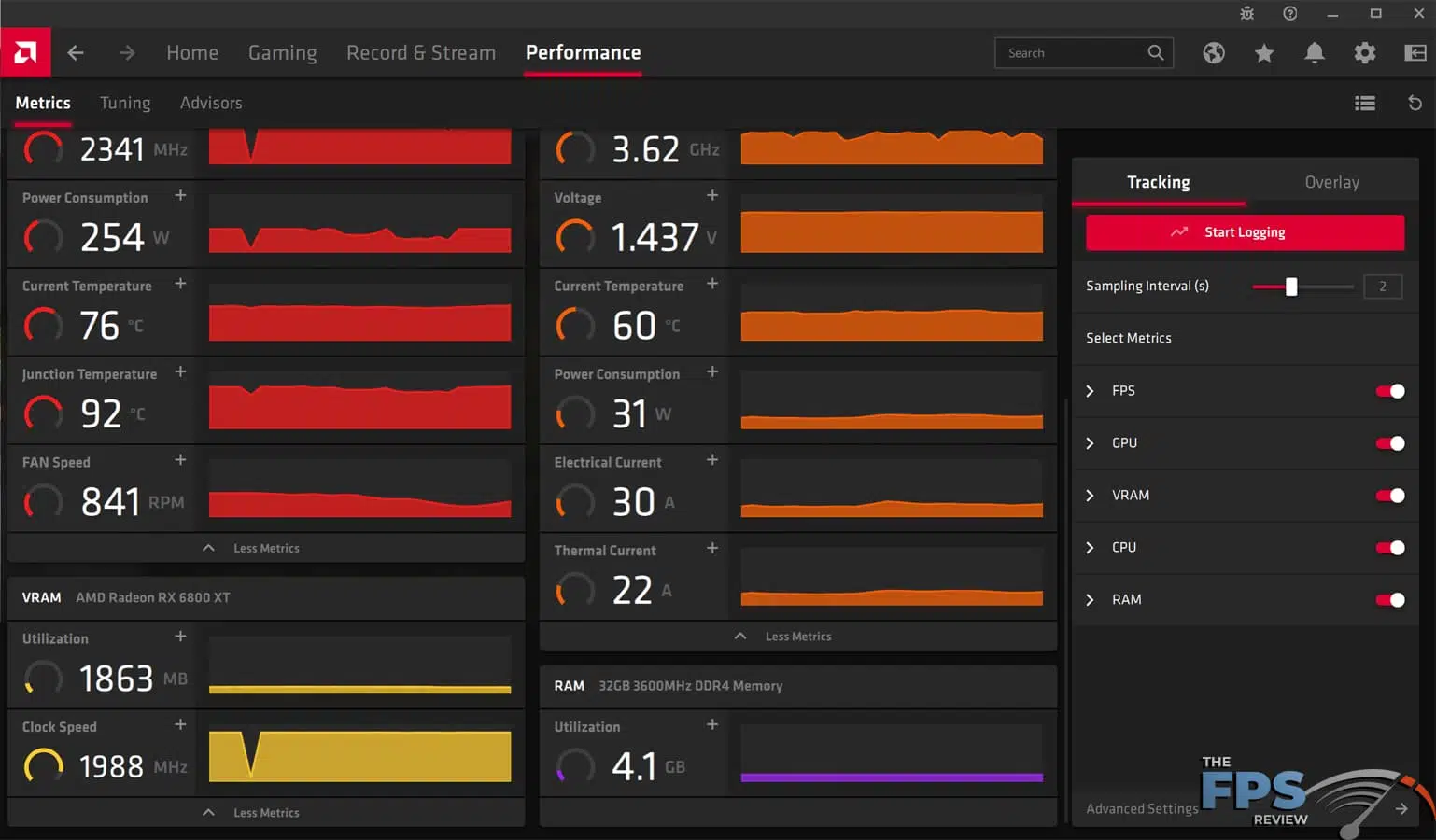 Monitor Performance Metrics With AMD Software: Adrenalin Edition AMD ...