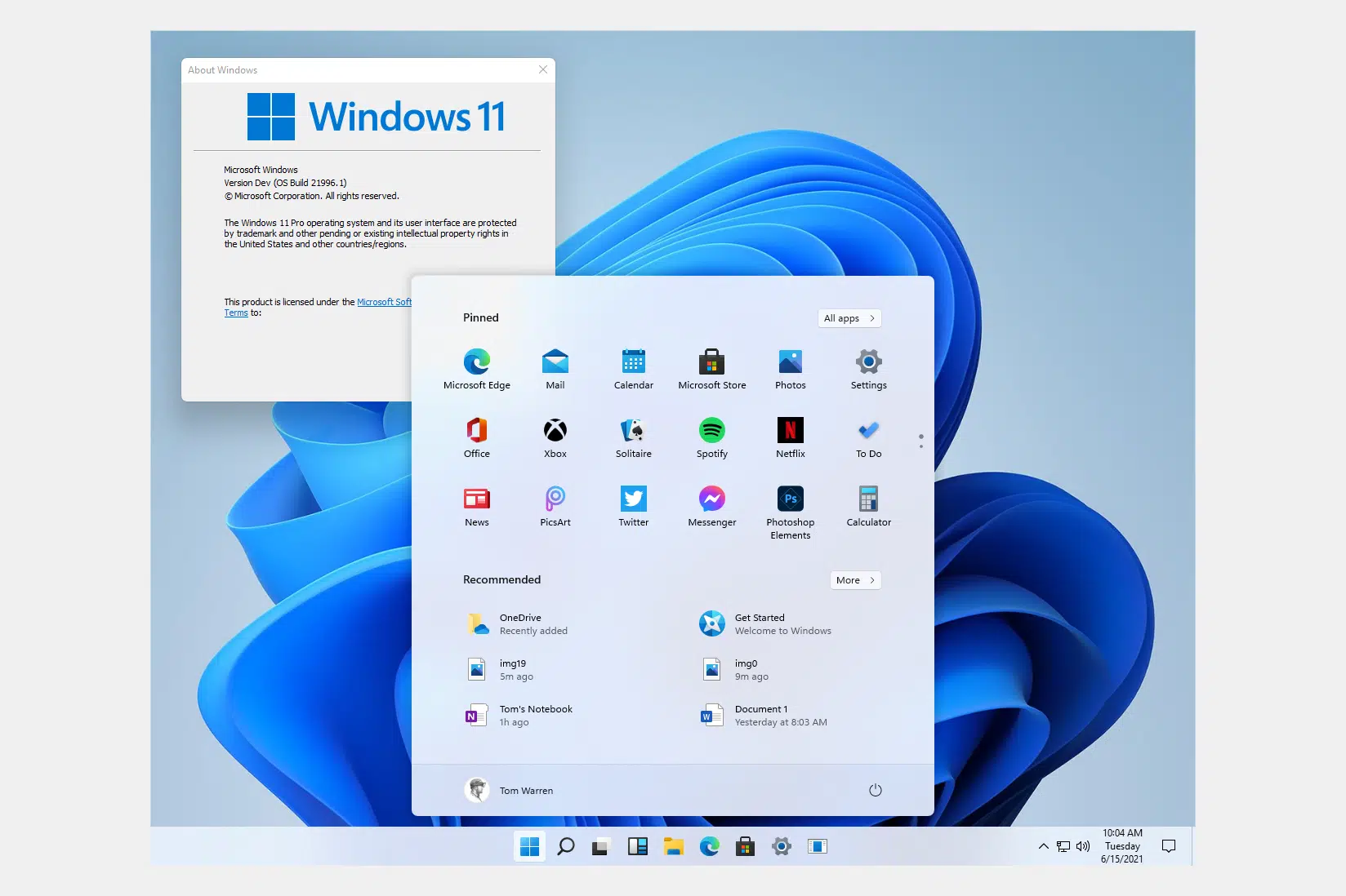 Windows 11 Leaked Online, Revealing New UI, Simplified Start Menu ...