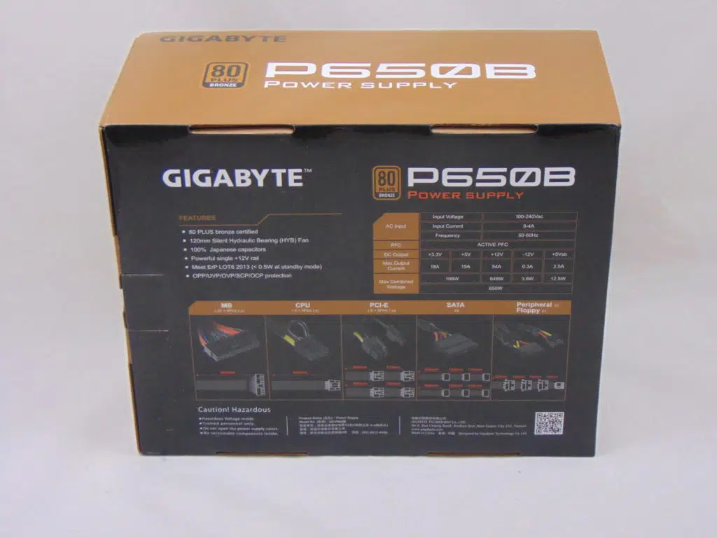 GIGABYTE P650B 650W Power Supply Review - Page 2 of 7