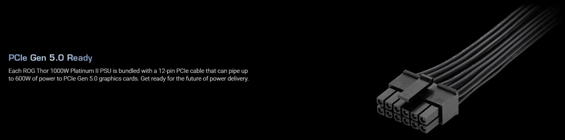 First Images of ASUS ROG THOR Platinum II PCIe 5.0 12-Pin Power Cable ...