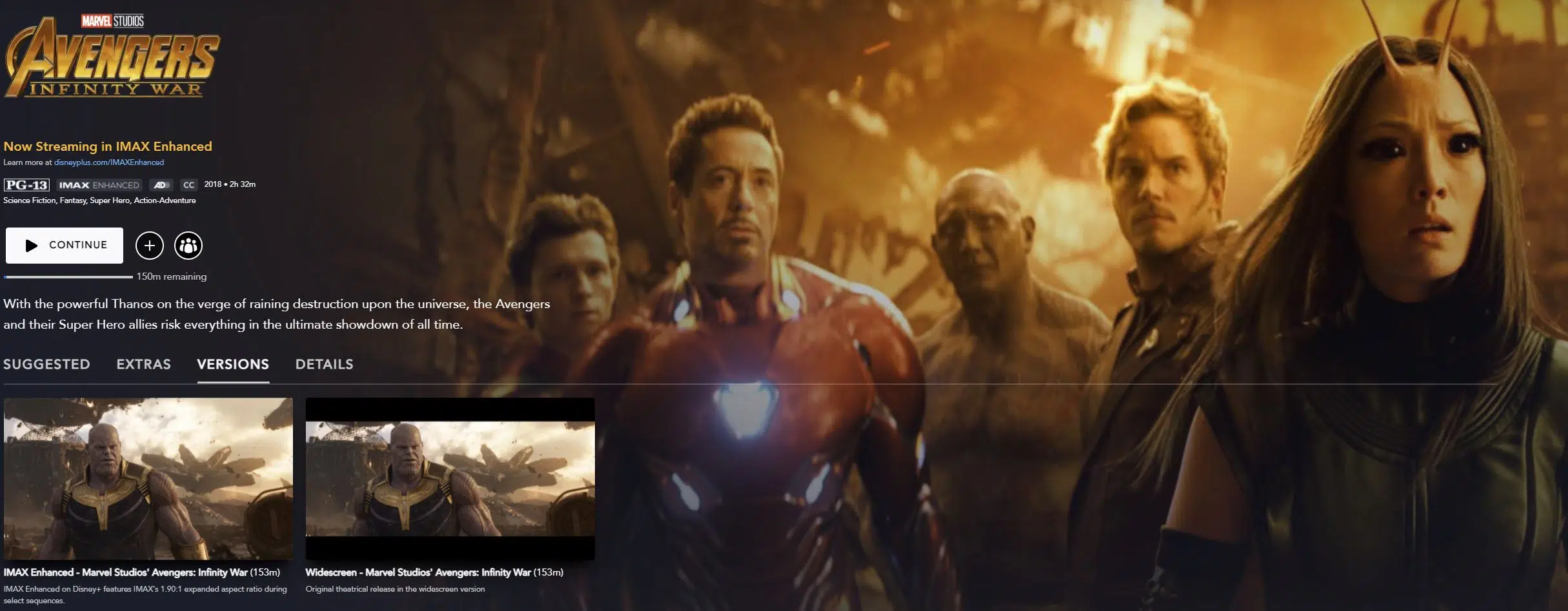 Disney+ Now Streaming Select MCU Titles in IMAX Enhanced