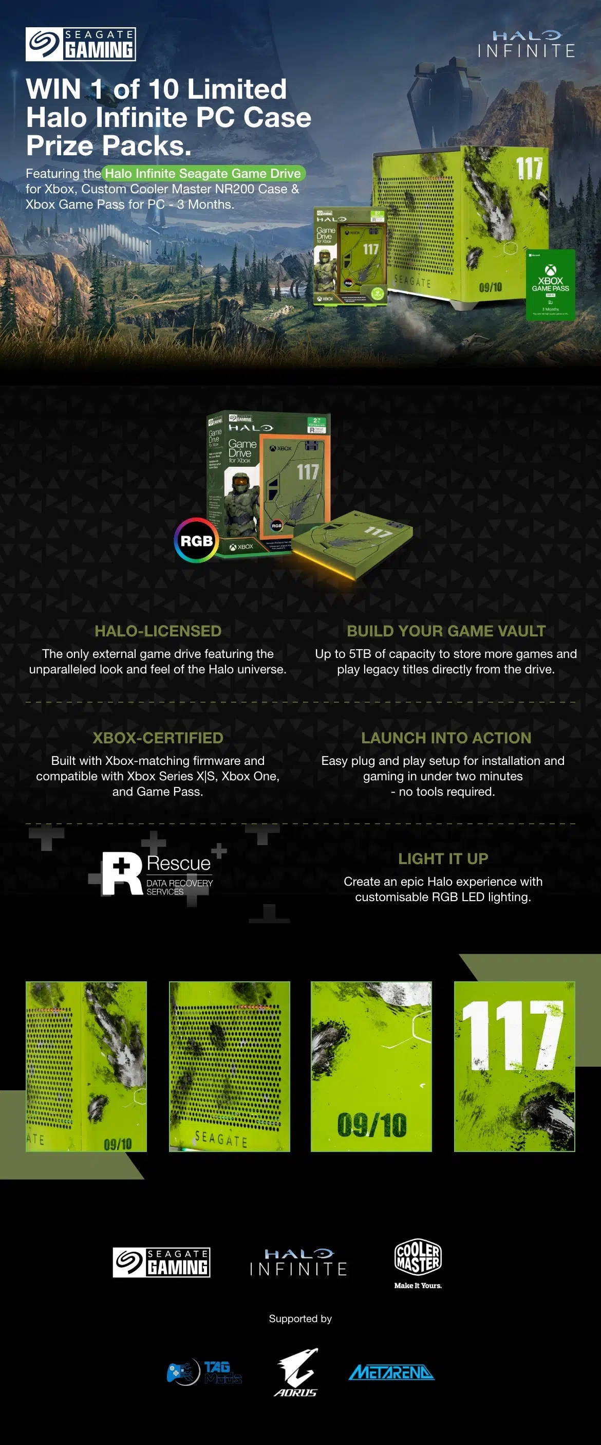 Seagate and Cooler Master Announce Contest for Halo Infinite PC Case