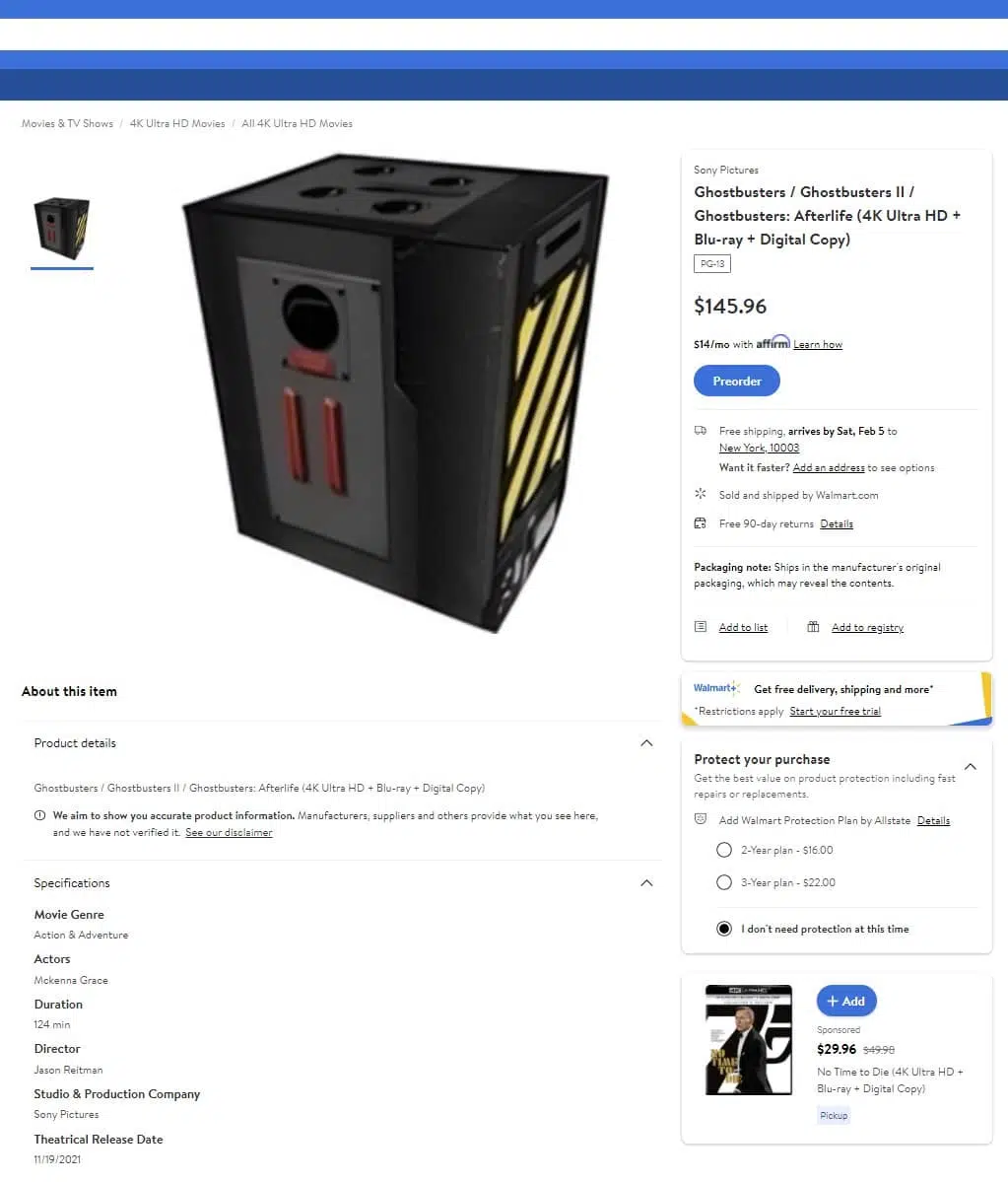 Sony's New Ghostbusters Ultimate Collection Boxset Leaves Out 2016 Film