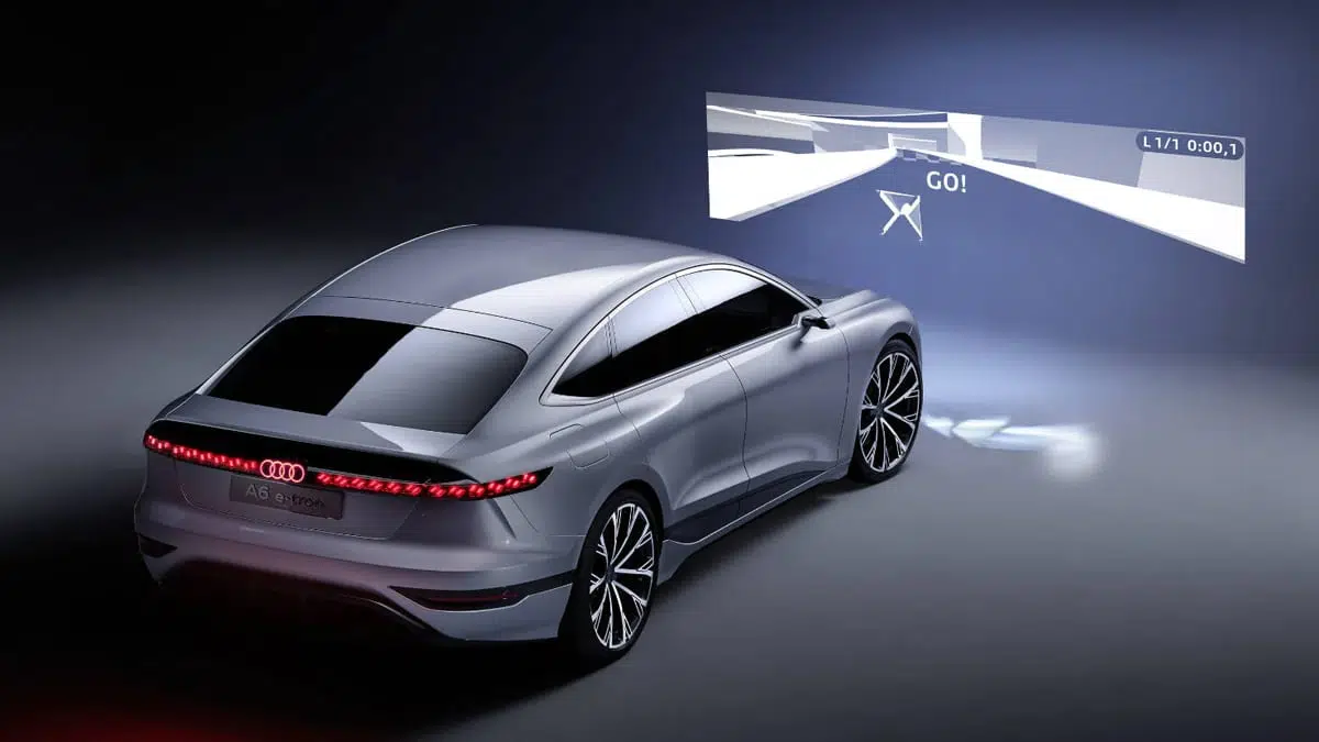 Audi's New Headlights Can Project Video Games