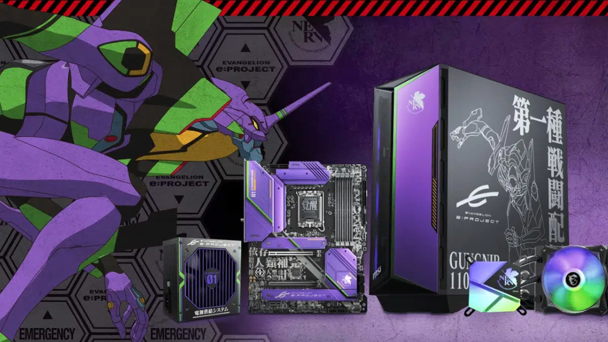 MSI Launches Full Range of Neon Genesis Evangelion PC Components ...