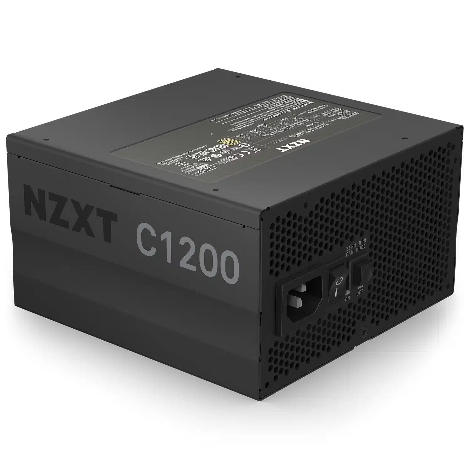 NZXT C1200 Gold 1200 Watt ATX 3.0 Power Supply Featuring 16-Pin PCIe ...