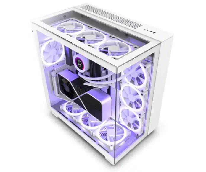 NZXT H9 Series PC Cases Featuring Seamless Wrap-Around Glass Panels ...
