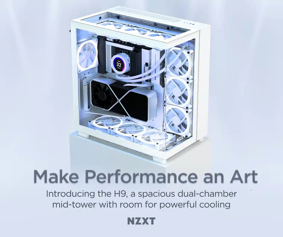 NZXT H9 Series PC Cases Featuring Seamless Wrap-Around Glass Panels ...