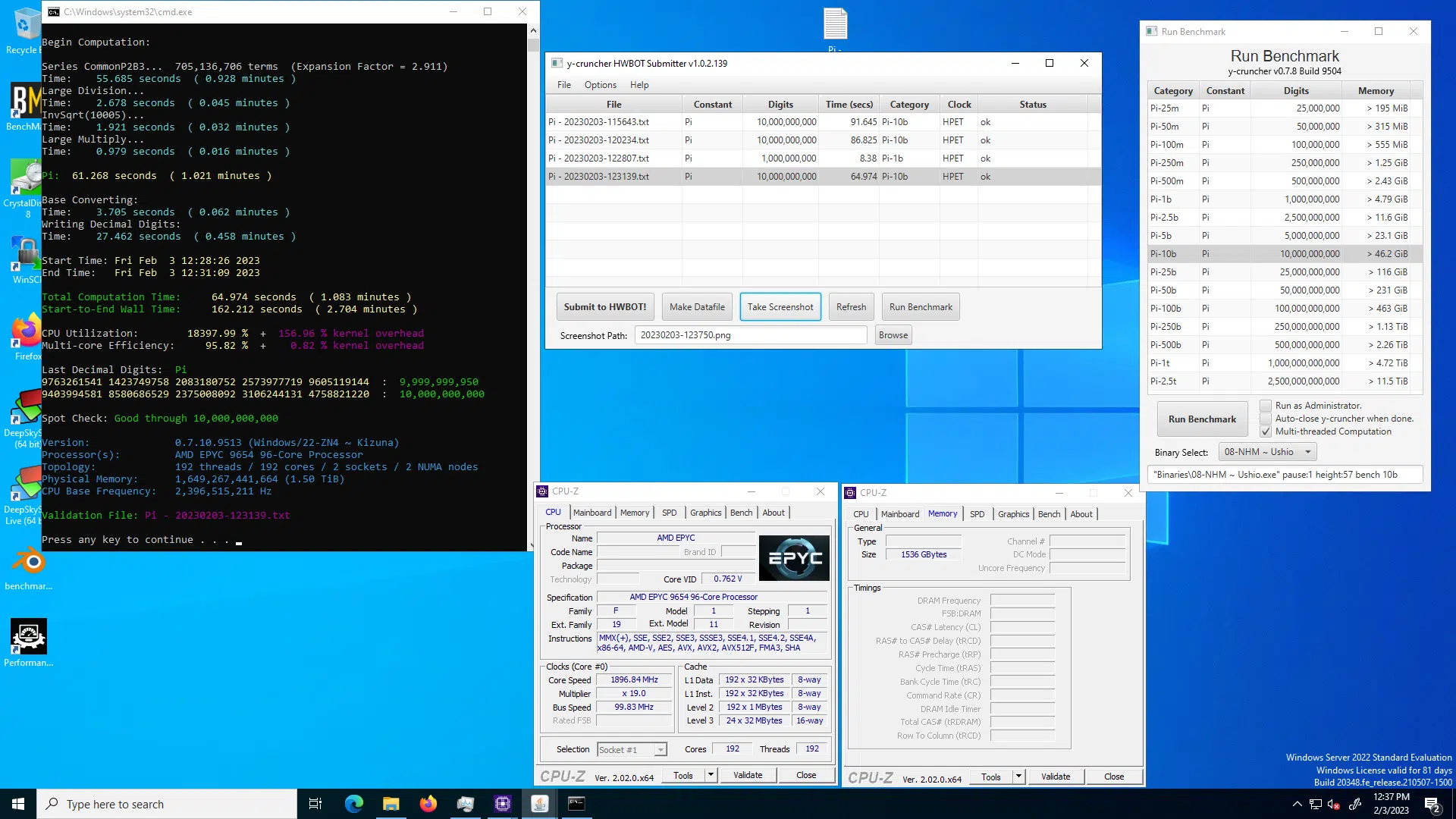 Team Sets World Records with Two 92-Core AMD EPYC Genoa Processors ...