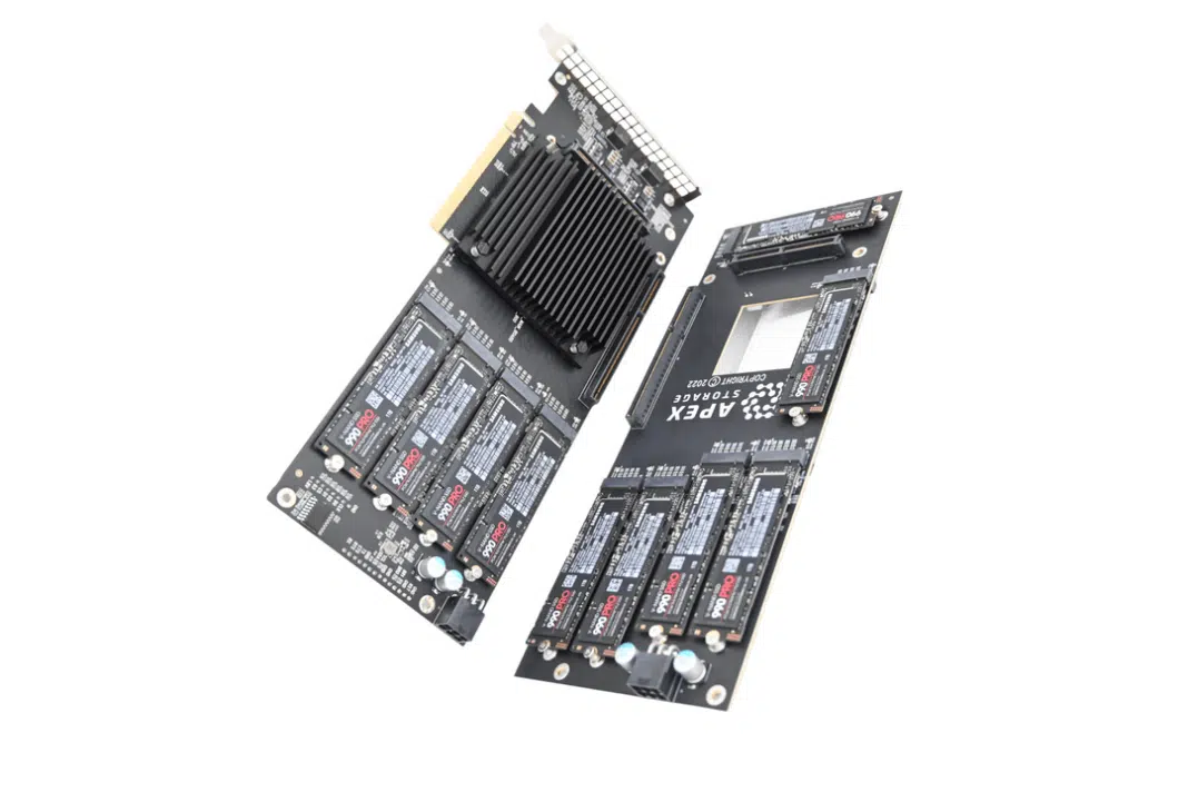 Apex Storage X21 Supports 21 PCIe 4.0 NVMe M.2 SSDs for 168 TB of ...
