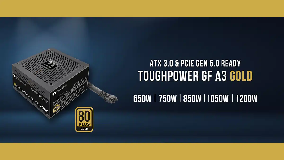 Thermaltake Unveils Toughpower GF A3 Power Supplies with ATX 3.0 Specification and Intel Voltage ...