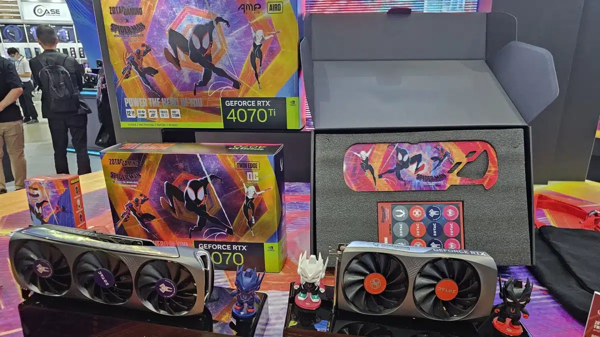 ZOTAC Gaming RTX 4070 Series Spider-Man: Across the Spider-Verse-Themed Graphics Cards Spotted ...