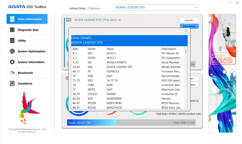 ADATA LEGEND 970 2TB PCIe Gen5 M.2 NVMe SSD Review - Page 7 of 7