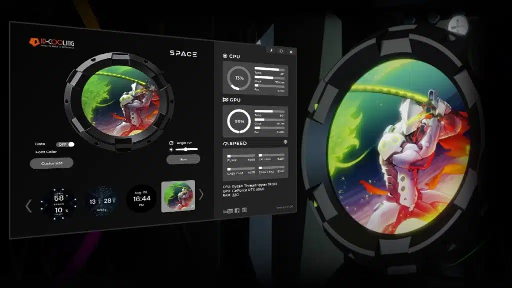 ID-COOLING Announces Space LCD AIO Liquid CPU Cooler Lineup Which ...