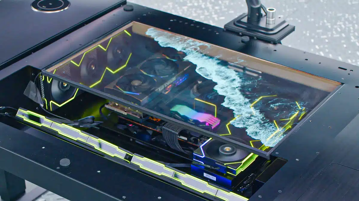 LIAN LI Unveils Its Latest Hardware, including a Desk with Built-In 30 ...